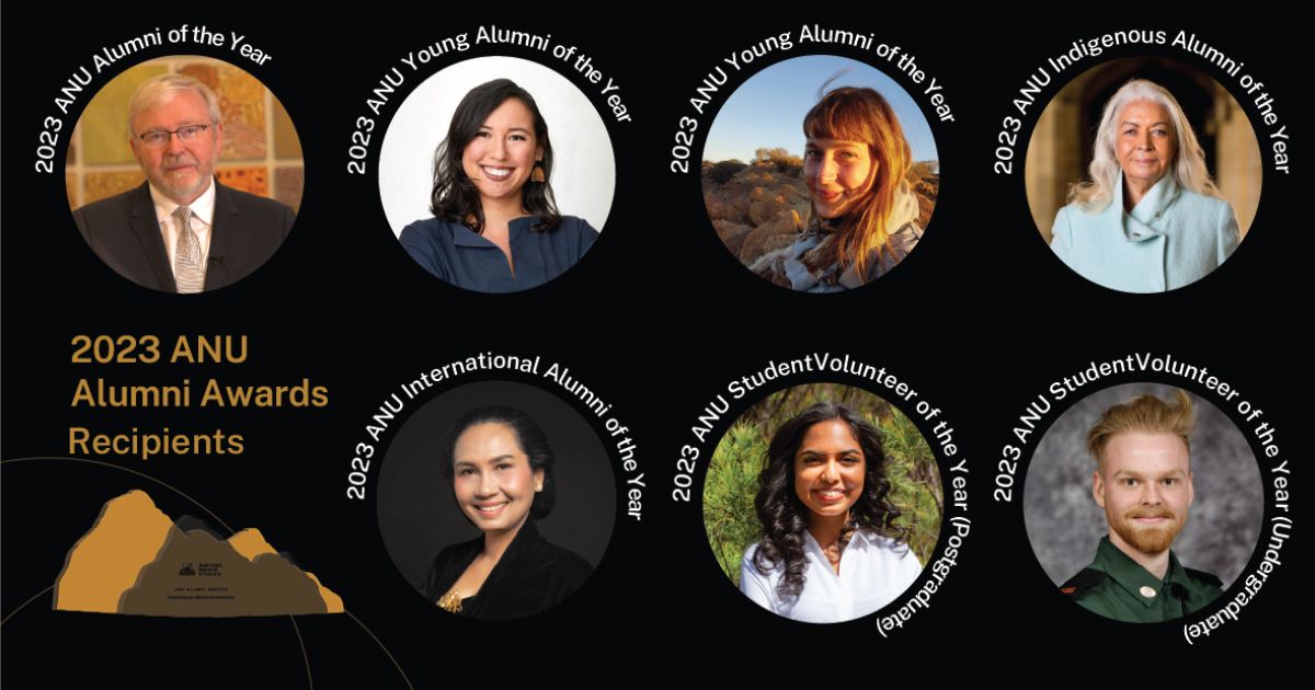 2023 ANU Alumni Awards: seven extraordinary alumni shaping a better world | Australian National ...
